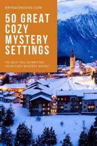 50 Cozy Mystery Settings