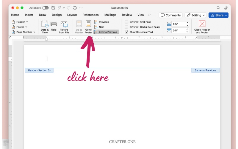 how to number the pages of your manuscript in Microsoft Word
