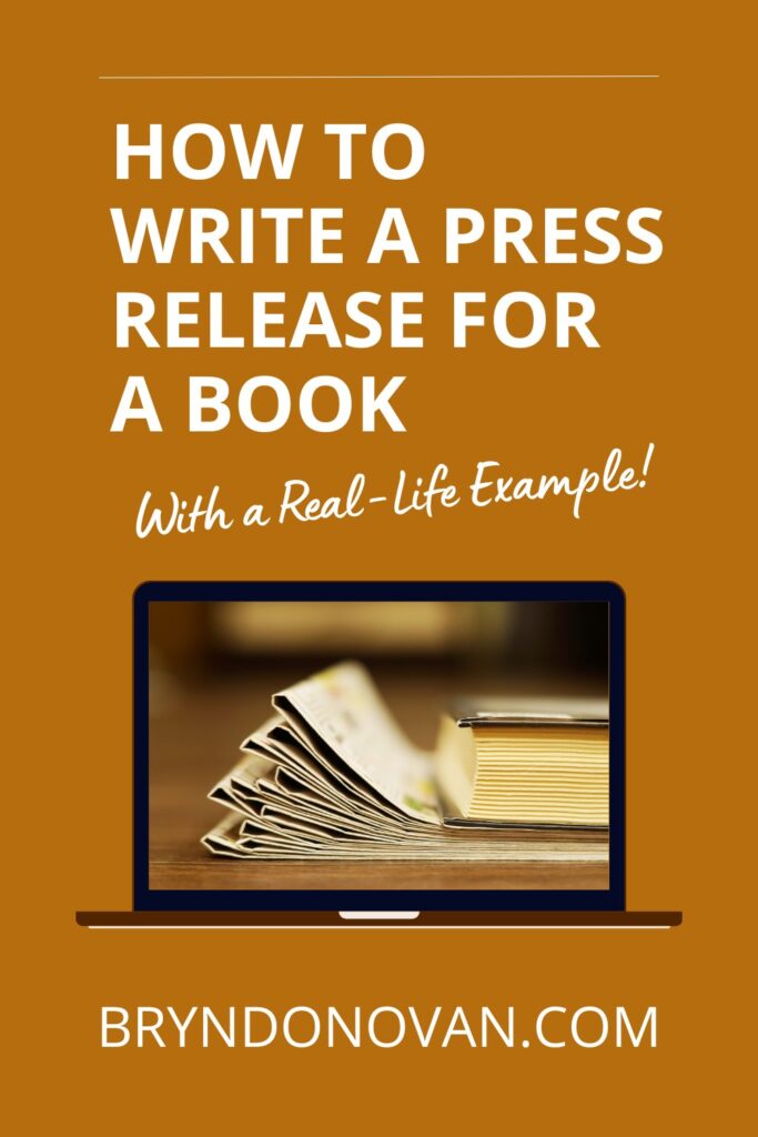 How to Write a Press Release For a Book (One Example!)